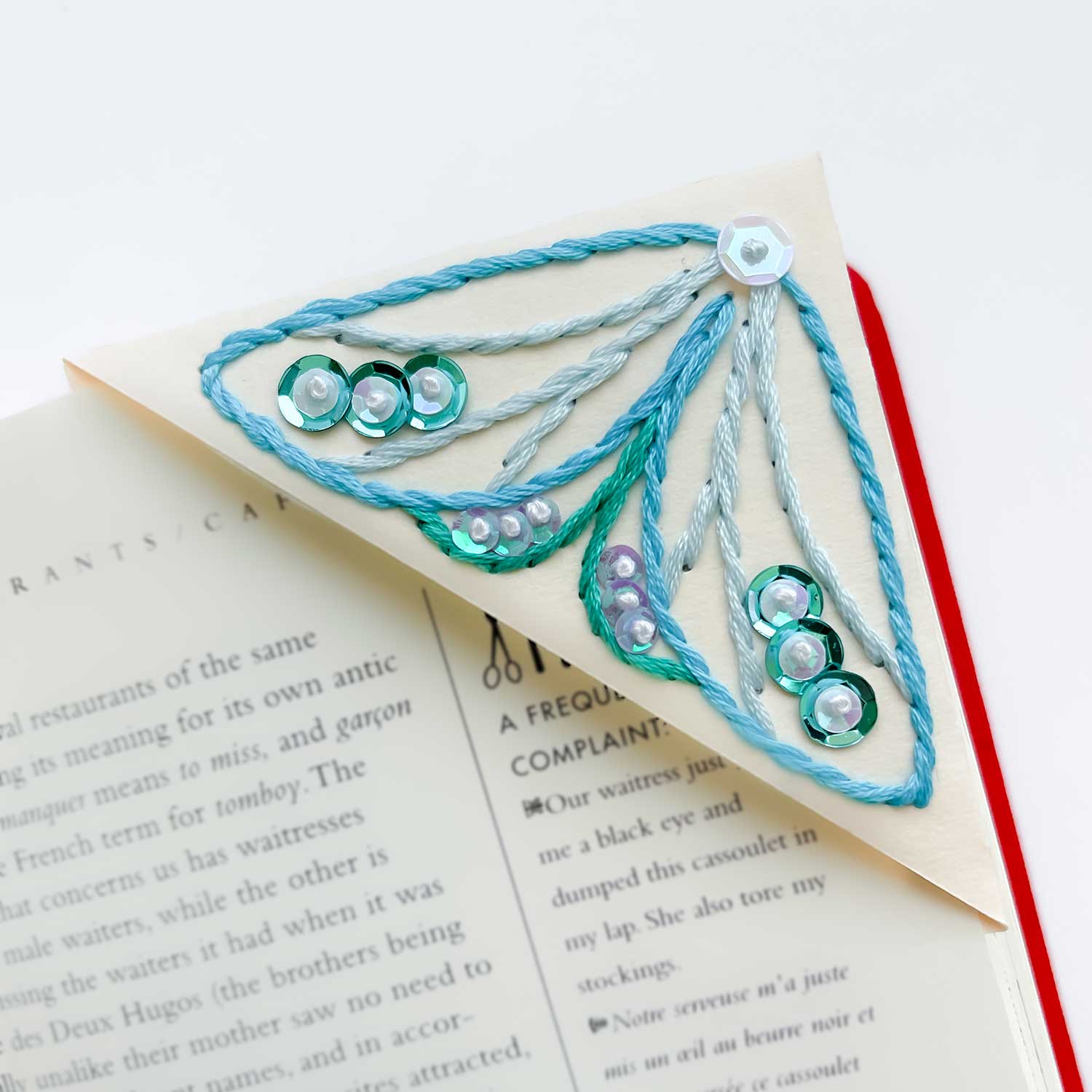 Flutter & Flora Corner Bookmarks – Flourishing Fibers