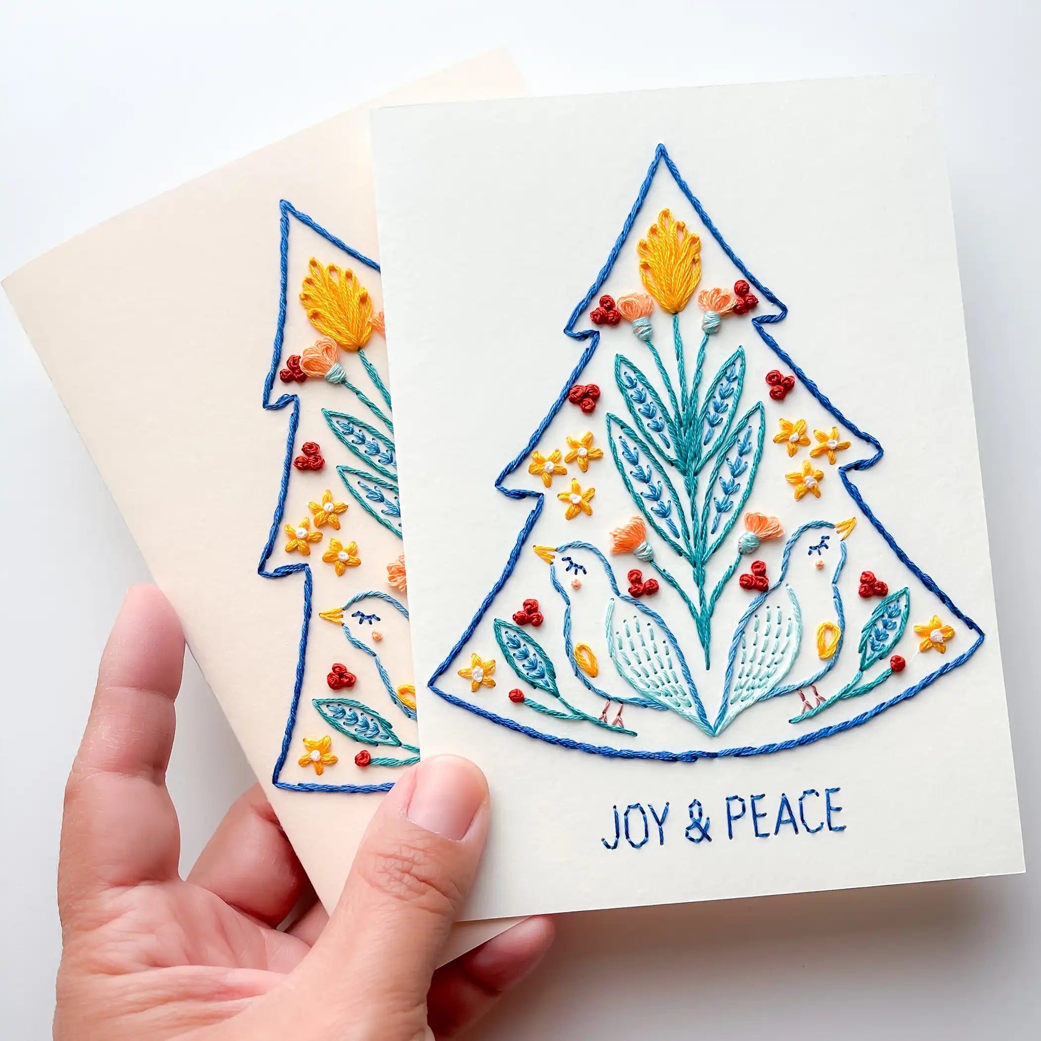 Joy & Peace Card w/Envelope – Flourishing Fibers